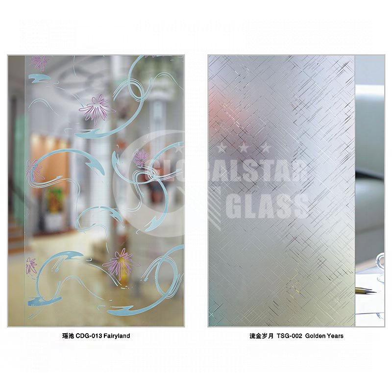 clear Acid Etched Glass|Frosted Glass|Acid Etched pattern Glass ...